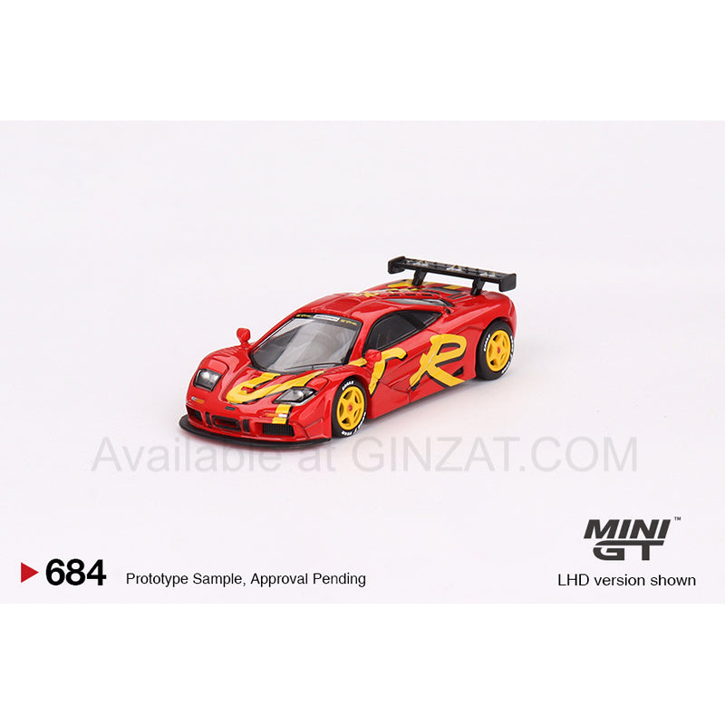 McLaren F1 TR 1996 Presentation, Mini GT 684 diecast model car – GINZAT