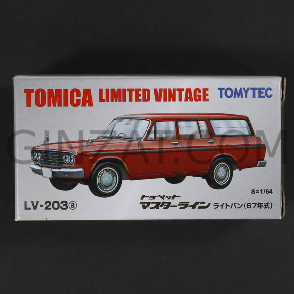 Toyopet (Toyota) Masterline Light Van Red 1967, Tomytec Tomica Limited ...