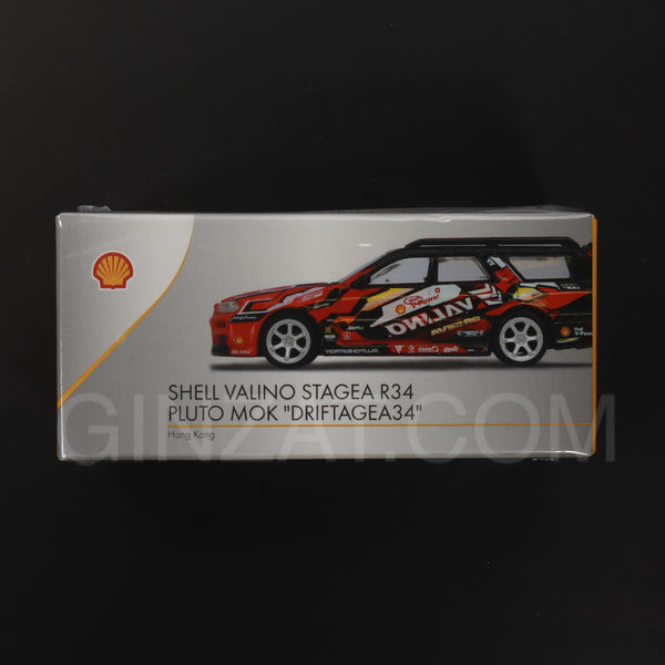 Shell Valino Stagea R34 Pluto Mok "DRIFTAGEA34", POPRACE diecast model ...