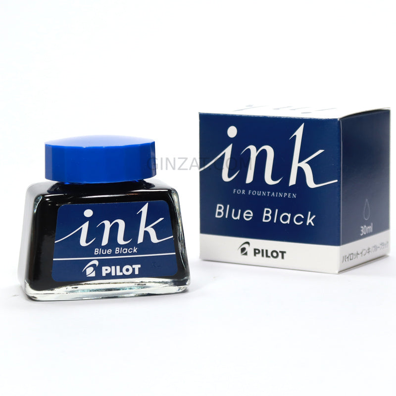 Pilot Bottled Fountain Pen Ink 30ML – Blue Black – GINZAT