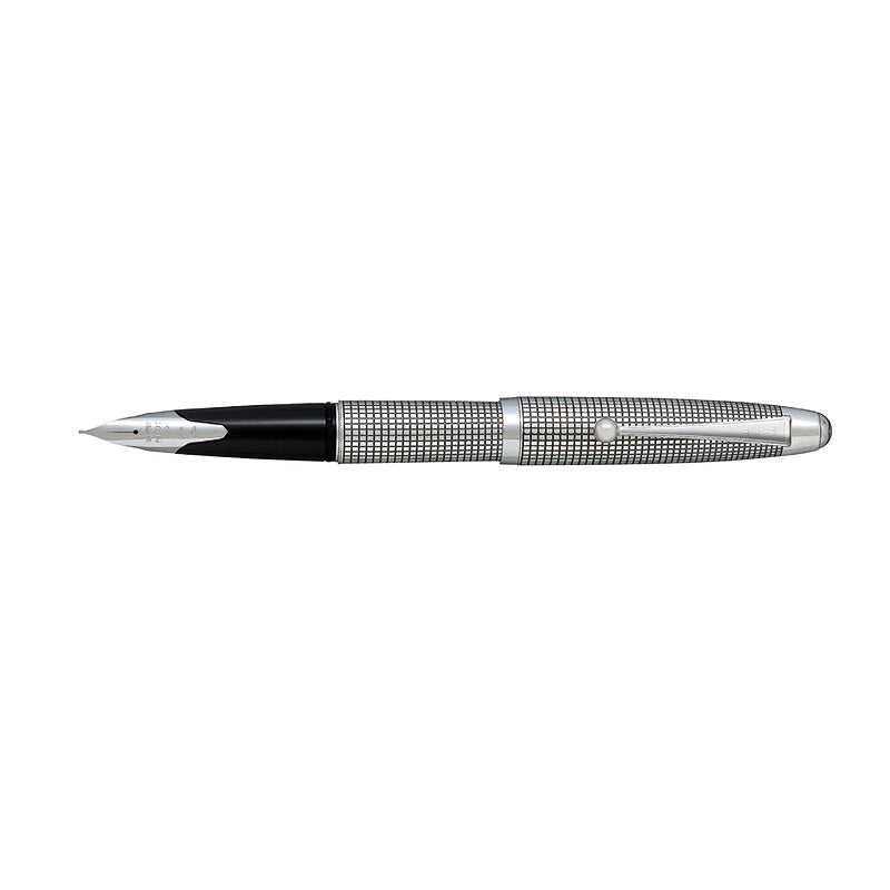 Pilot Silvern Fountain Pen - Sterling Silver Barrel - Medium 18K Nib ...
