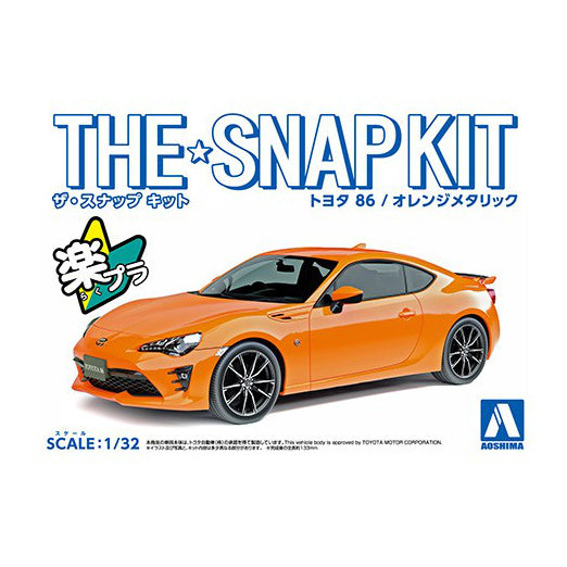 Toyota 86 (orange metallic), The Snap Kit, Aoshima Plastic Model Car ...