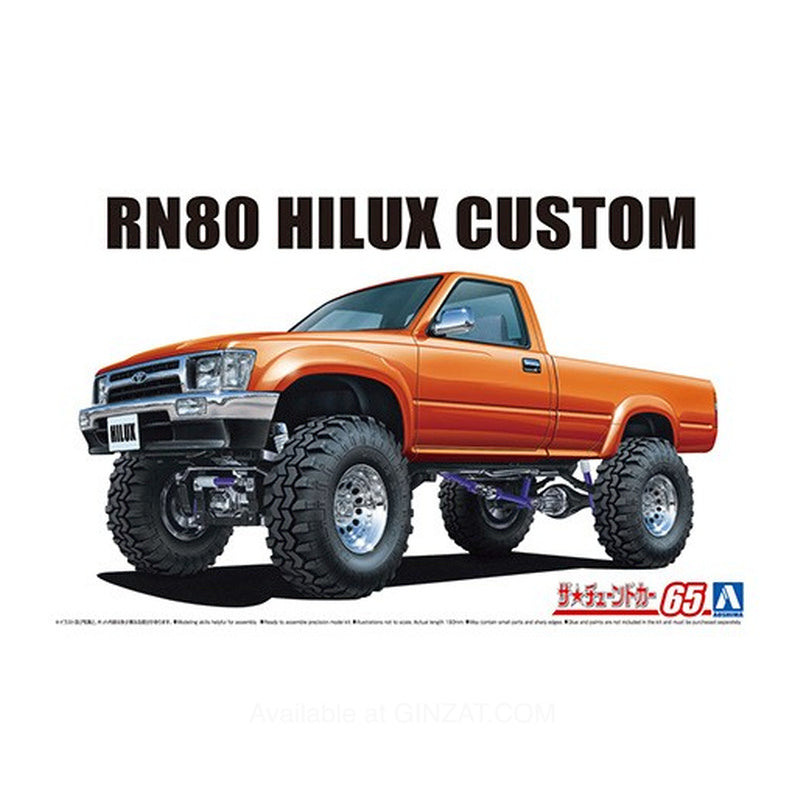 Aoshima 1/24 RN80 HILUX LONGBED LIFTUP '95(TOYOTA) Plastic Model Kit ...