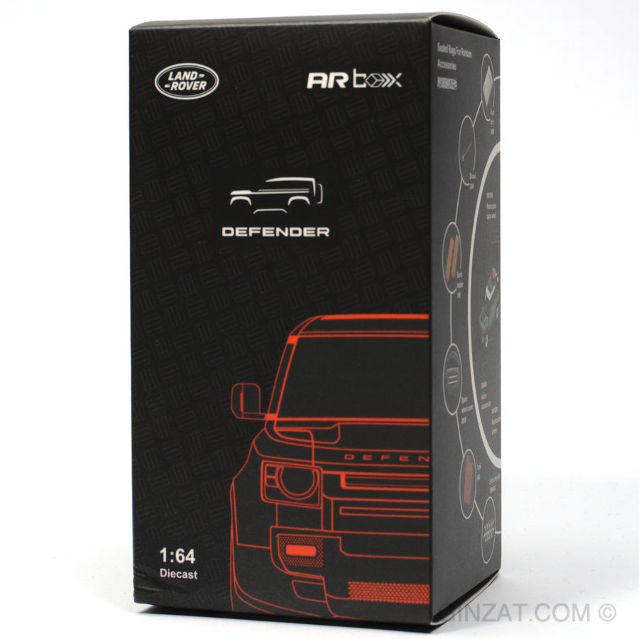 LAND ROVER Defender 90 Satin Indus Silver, AR Box 1/64 – GINZAT
