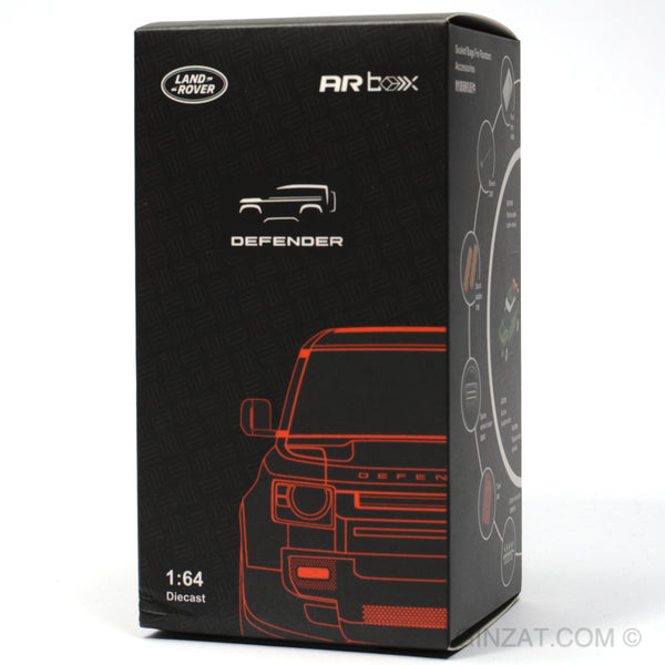 LAND ROVER Defender 90 Satin Indus Silver, AR Box 1/64 – GINZAT